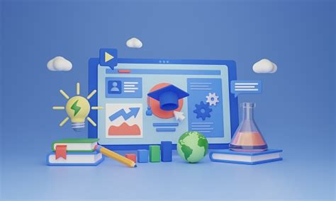 온라인 교육 과정 또는 원격 학습 수업 3d 일러스트레이션 개념 3차원 형태에 대한 스톡 사진 및 기타 이미지 3차원 형태 가상현실 강당 Istock