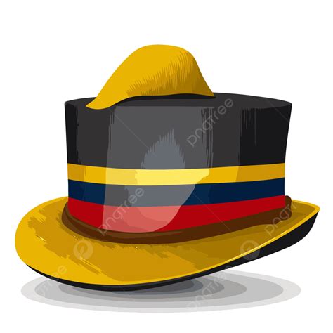 콜롬비아 모자 벡터 콜롬비아 만화의 국기로 착색된 전통 모자의 스티커 클립 아트 모델 상표 클립 아트 Png 일러스트 및 벡터 에 대한 무료 다운로드 Pngtree