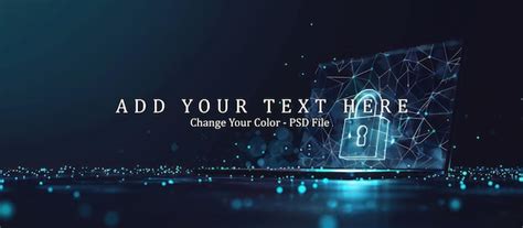 Premium Psd Cyber Security And Digital Data Protection Concept