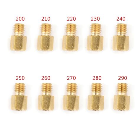 Jets Principales Tipo Hexagonal 10 Uds Para Carburador Mikuni Vmtm