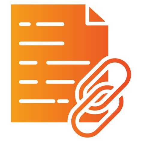 File Link Generic Gradient Fill Icon