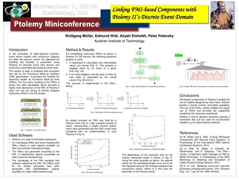 ppt linking fmi based components with ptolemy ii s discrete event