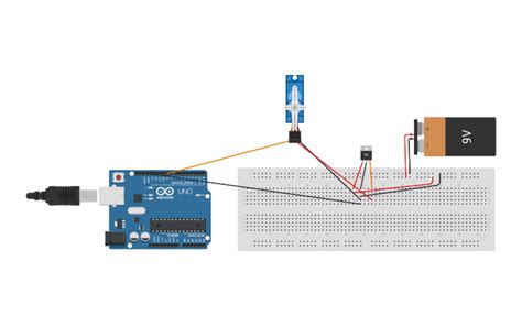 Circuit Design Servo Motor Rotation Using 9 V Battery Tinkercad