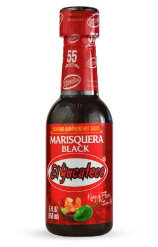 El Yucateco Marisquera Black 120ml 🖤 Salsa Negra Para Mariscos
