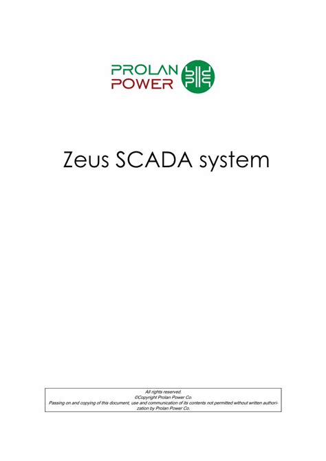 Pdf Zeus Scada System Technical Specification Dokumentips