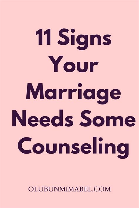 11 Signs Your Marriage Needs Some Counseling Marriage Advice