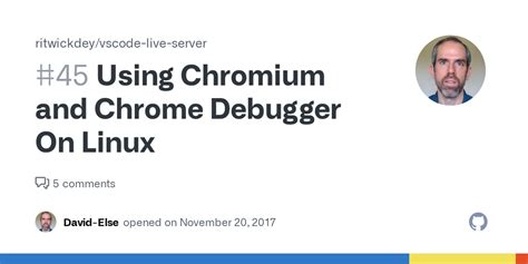 Using Chromium And Chrome Debugger On Linux Issue Ritwickdey