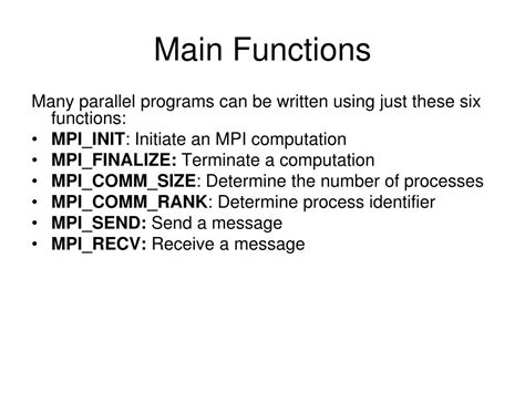 ppt message passing interface powerpoint presentation free download id 4764453