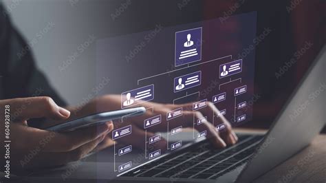Business Hierarchy Company Structure Concept Business Process Plan And Workflow Automation
