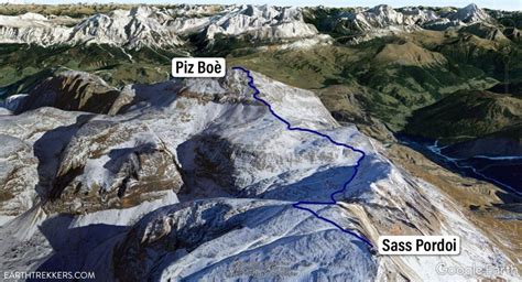 Piz Boè Hiking Guide Map Hiking Stats Trail Guide And Photos Earth