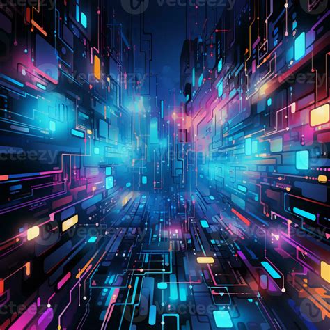 Abstract Background Circuit Board Pattern Technology Digital Concept