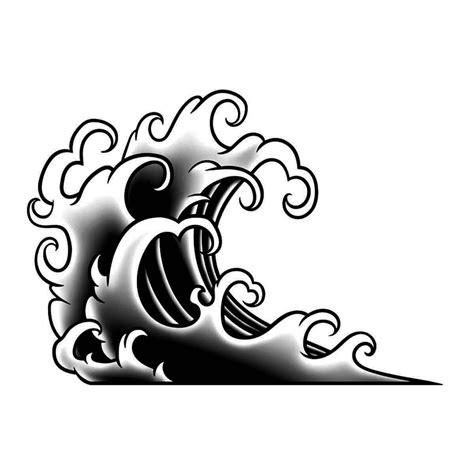 Japanese Waves Tattoo Flash