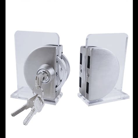 10 12mm Glass Swing Push Sliding Door Lock With 3 Grandado