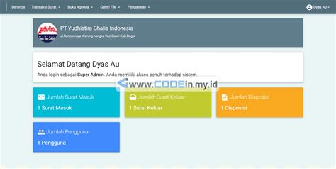 Source Code Aplikasi Arsip Surat Php Codein