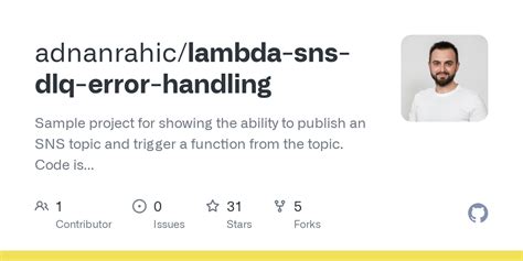 Github Adnanrahiclambda Sns Dlq Error Handling Sample Project For
