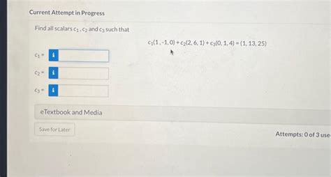 solved current attempt in progress find all scalars c1 c2