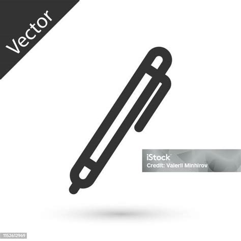 회색 펜 라인 아이콘 흰색 배경에 고립입니다 벡터 일러스트 개념에 대한 스톡 벡터 아트 및 기타 이미지 개념 교육 문서 Istock