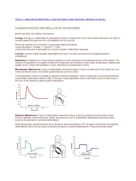 Understanding Defibrillation Waveforms Pdf Electrical Impedance