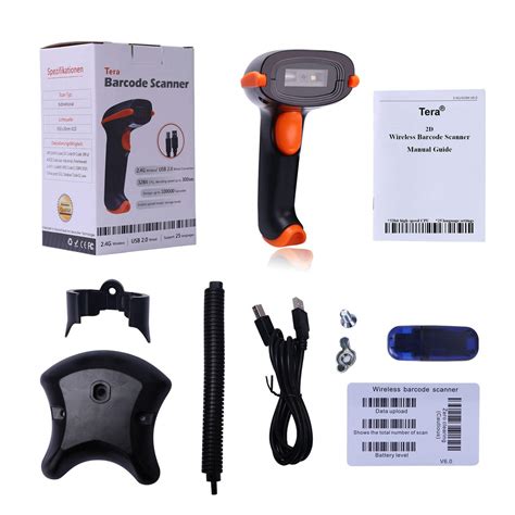Barcode Scanner Wireless 2D 2 4G Wireless USB 2 0 Wired With Stand Inonetech