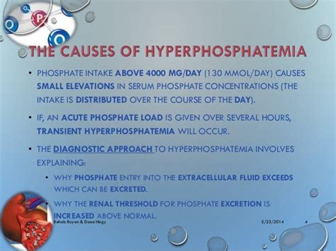 Hyperphosphatemia In Ckd Hyperphosphatemia In Ckd