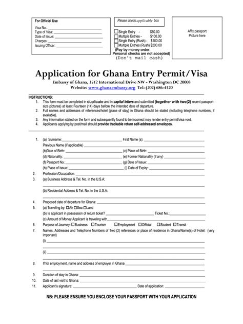 Ghana Visa Application Fill Out And Sign Online Dochub