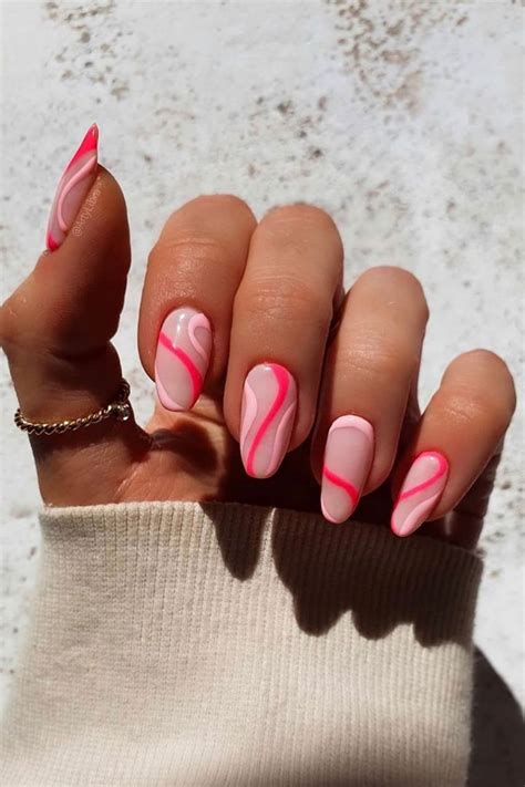 30 Gorgeous Swirl Nails You To See Now 2021 Swirl Nail Designs