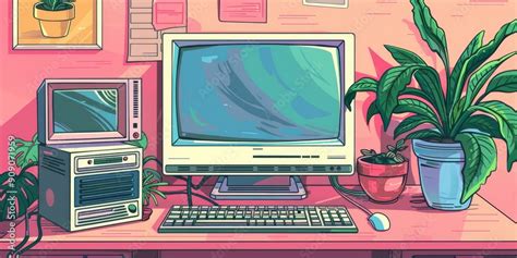 Old Computer Browser Message Windows In 90s Vaporwave Style With Y2k