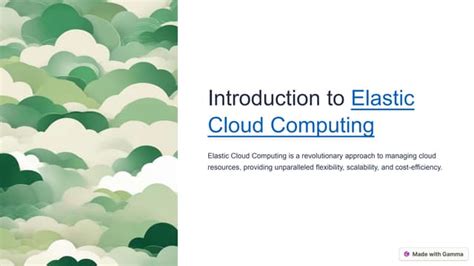 Introduction To Elastic Cloud Computingpptx