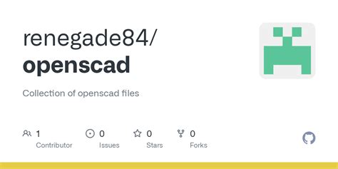 GitHub Renegade Openscad Collection Of Openscad Files