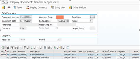 Foreign Currency Valuation Using Freely Defined Cu Sap Community