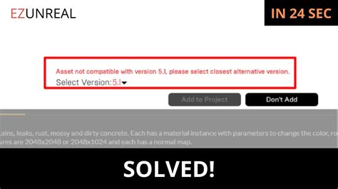 Asset Not Compatible With Version 5 X EASY FIX YouTube