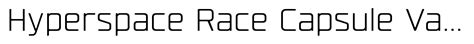 Hyperspace Race Capsule Font Webfont And Desktop Myfonts