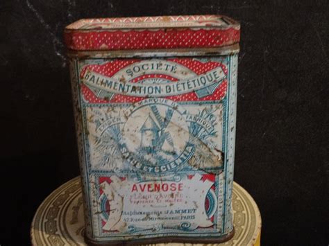 7 French Old Tin Boxes Instant Collection Medecine Candy Vintage
