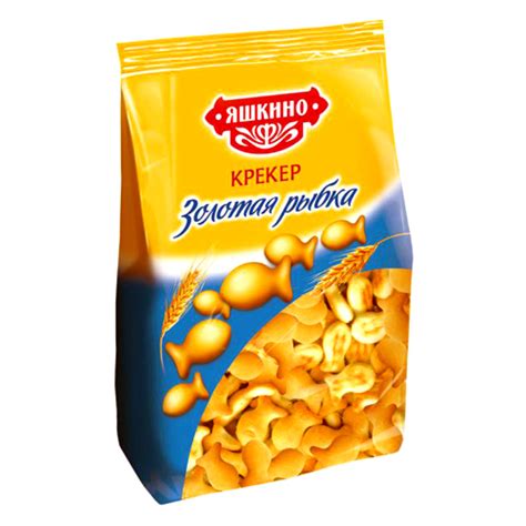 Крекер Яшкино Золотая рыбка - «Очень вкусные "рыбки"» | отзывы
