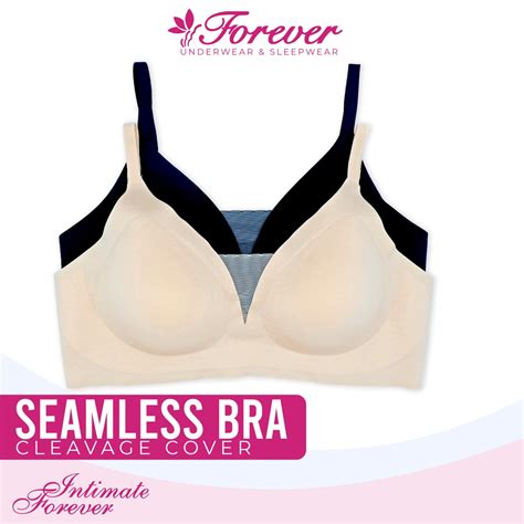 Intimate Forever A3010 Cup A Per Piece Seamless Bra Non Wired Net Fabric Cleavage Cover And Anti