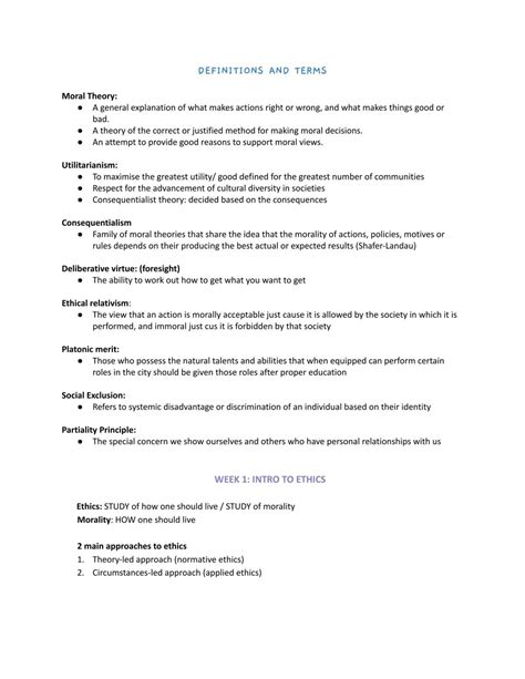 Ethics And Civics Notes Cc0003 Ethics And Civics In A Multicultural
