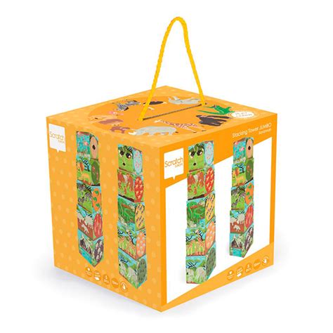 Scratch Europe Jumbo Stacking Tower Savanna