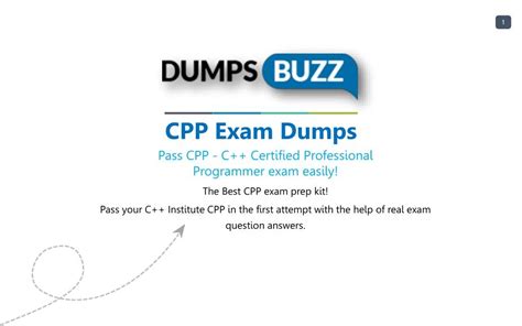 Ppt Valid Cpp Braindumps With Cpp Practice Test Sample Questions