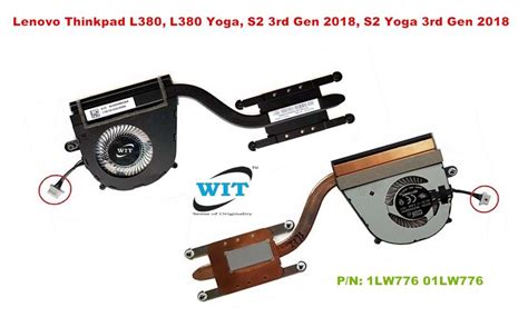 Laptop Internal Cpu Cooling Fan With Heatsink For Lenovo Thinkpad L380 L380 Yoga S2 3rd Gen