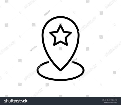 Pin Map Line Icon Simple Outline Stock Vector Royalty Free Shutterstock
