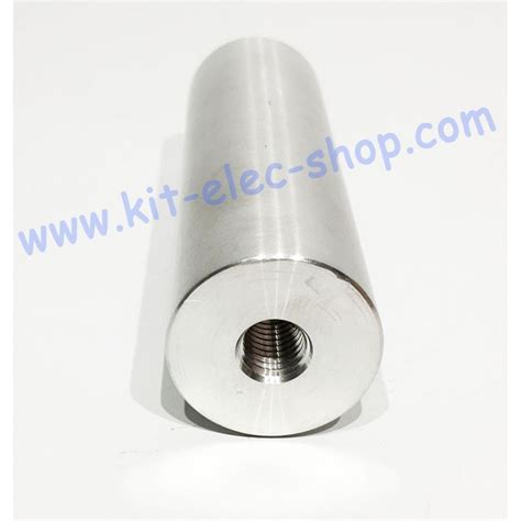 Aluminium Threaded Spacer Diameter 30mm Length 100mm M10