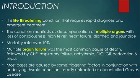 Thyroid Storm Introduction Managementpptx