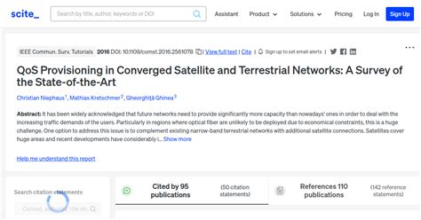 Qos Provisioning In Converged Satellite And Terrestrial Networks A Survey Of The State Of The