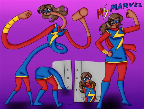 Ms Marvel In Action By Matigool On Deviantart