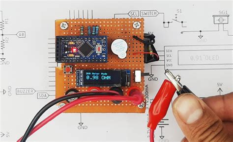 Digital Multimeter With Arduino Measure Voltage Resistance And Diode