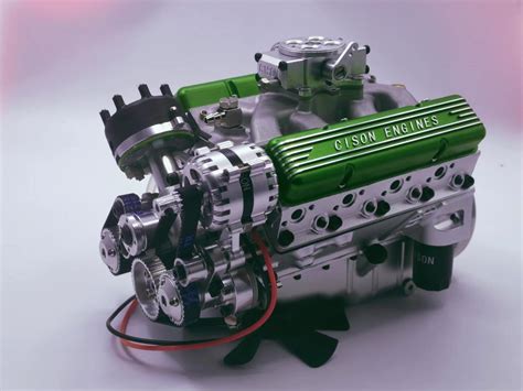 Cison Small Block 44cc 1 6 Scale Flathead V8 Gas Engine That Works Enginediy