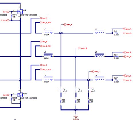 Tida 010039 Input Filtering And Voltage And Current Sensing Of Grid And Phases Simulation