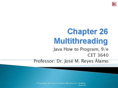 Chapter 26 Multithreading Java How To Program 9e