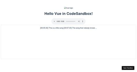 Vue Codesandbox