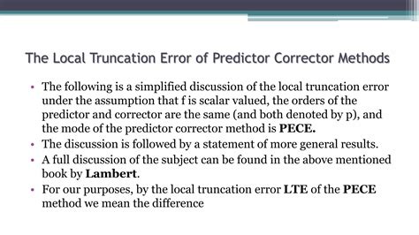 Milnes Predictor Corrector Method Pptx Web Development Internet